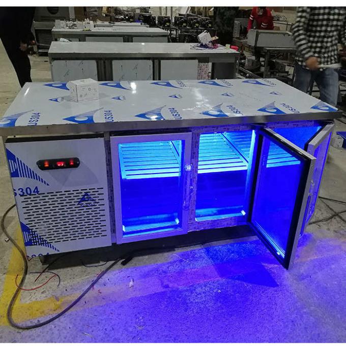 Smooth Surface 300W 3 Door Under Counter Chiller