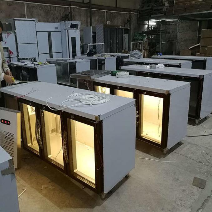 Smooth Surface 300W 3 Door Under Counter Chiller